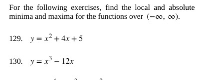 Solved For the following exercises, determine where the | Chegg.com