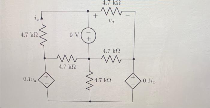 Solved Find the current Ix in the following circuit | Chegg.com