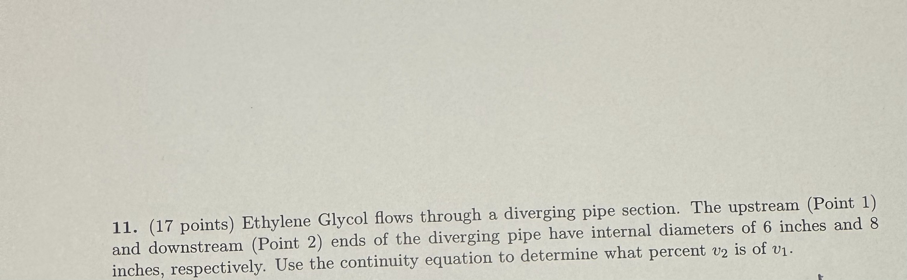 Solved (17 ﻿points) ﻿Ethylene Glycol flows through a | Chegg.com