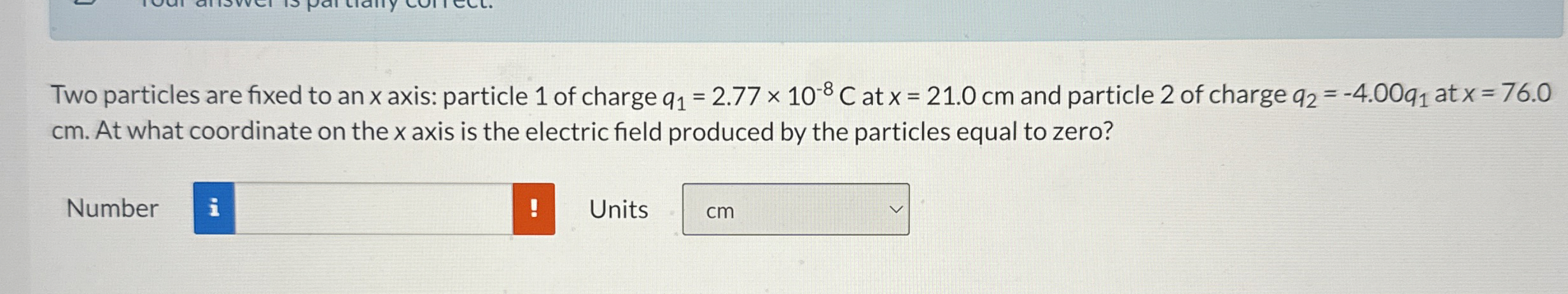 Solved Two particles are fixed to an x ﻿axis: particle 1 ﻿of | Chegg.com