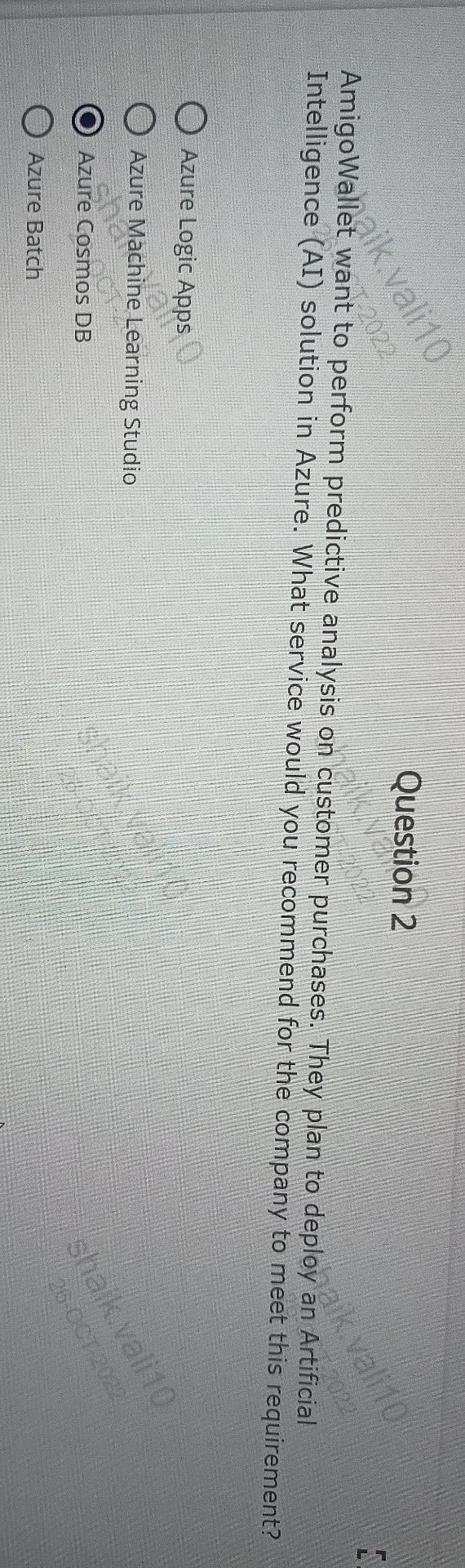 Solved AmigoWallet want to perform predictive analysis on | Chegg.com