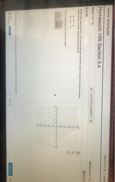 Solved Math 98 - BD Spring 2020 workid | Chegg.com