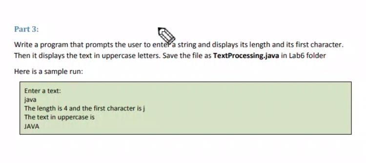 Solved Part 3: Write a program that prompts the user to | Chegg.com
