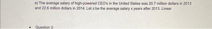 Solved The average salary of high-powered CEO's in the | Chegg.com