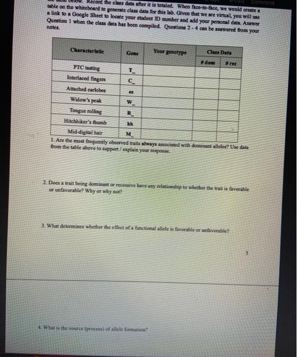 Solved Part 1: Monohybrid (One Factor) Crosses A cross | Chegg.com
