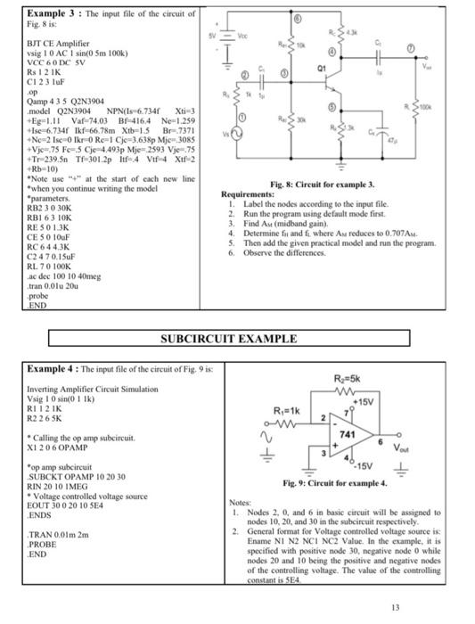 Write a netlist code in LTspice to perform the .OP | Chegg.com