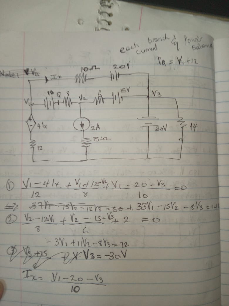 Solved Use nodal analysis to find the current in each and | Chegg.com