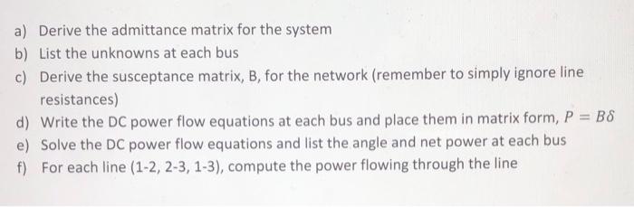 Solved Consider the following power system consisting of | Chegg.com