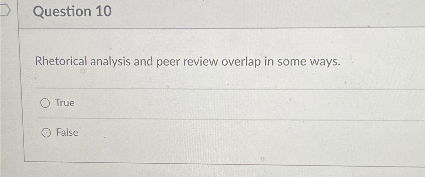 Solved Rhetorical analysis and peer review overlap in some | Chegg.com