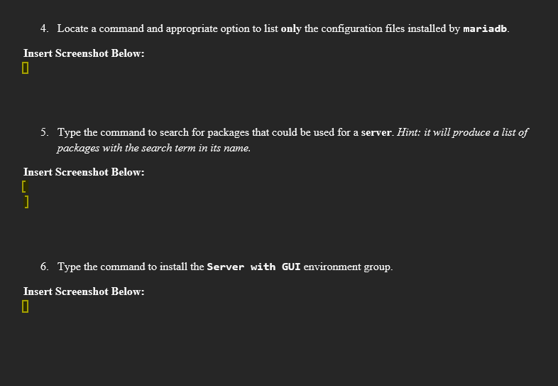 Solved Locate a command and appropriate option to list only | Chegg.com
