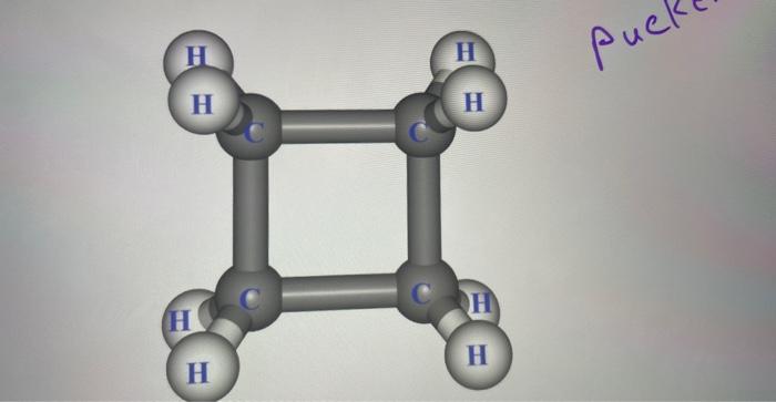 Solved planar or puckered form | Chegg.com