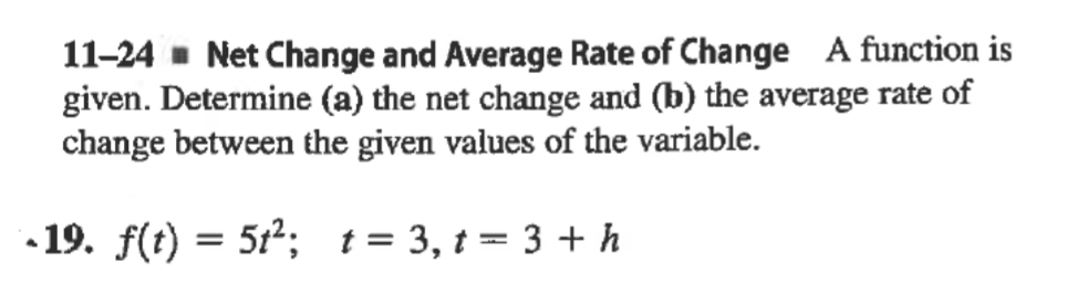 Solved 11-24 = ﻿Net Change and Average Rate of Change A | Chegg.com