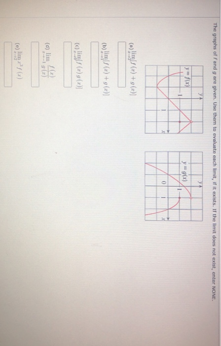 Solved The Graphs Of Fand G Are Given Use Them To Evaluate