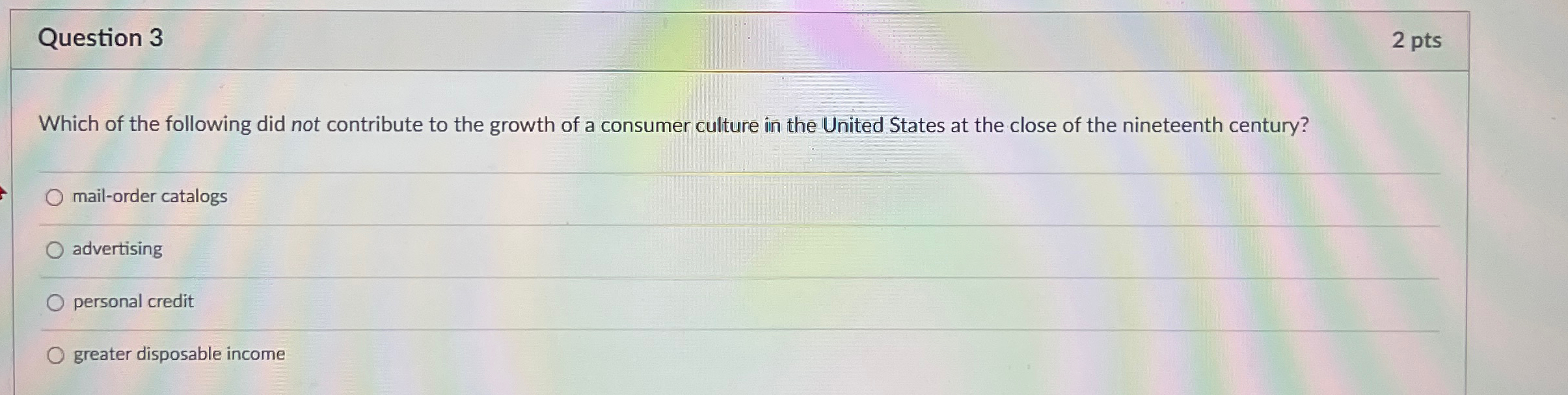 Solved Question 32 ﻿ptsWhich of the following did not | Chegg.com