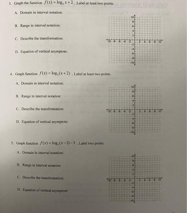Solved Graphical Analysis of Exponential and Logarithmic | Chegg.com