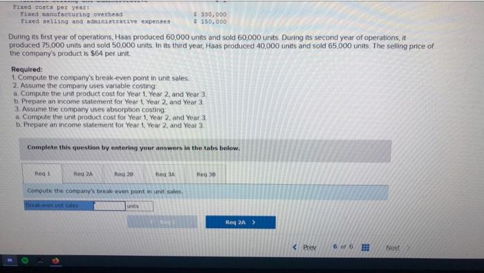Solved Problem 6-18 (Algo) Variable and Absorption Costing | Chegg.com