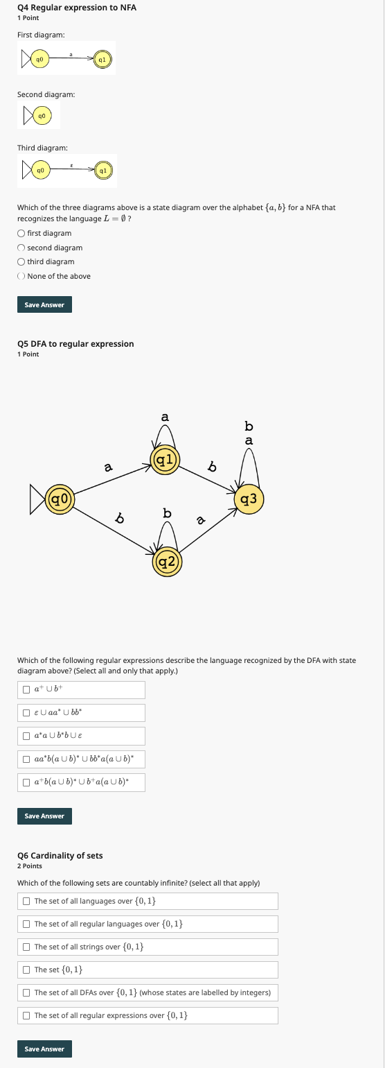Solved Q2. 1Select all and only the languages below for | Chegg.com