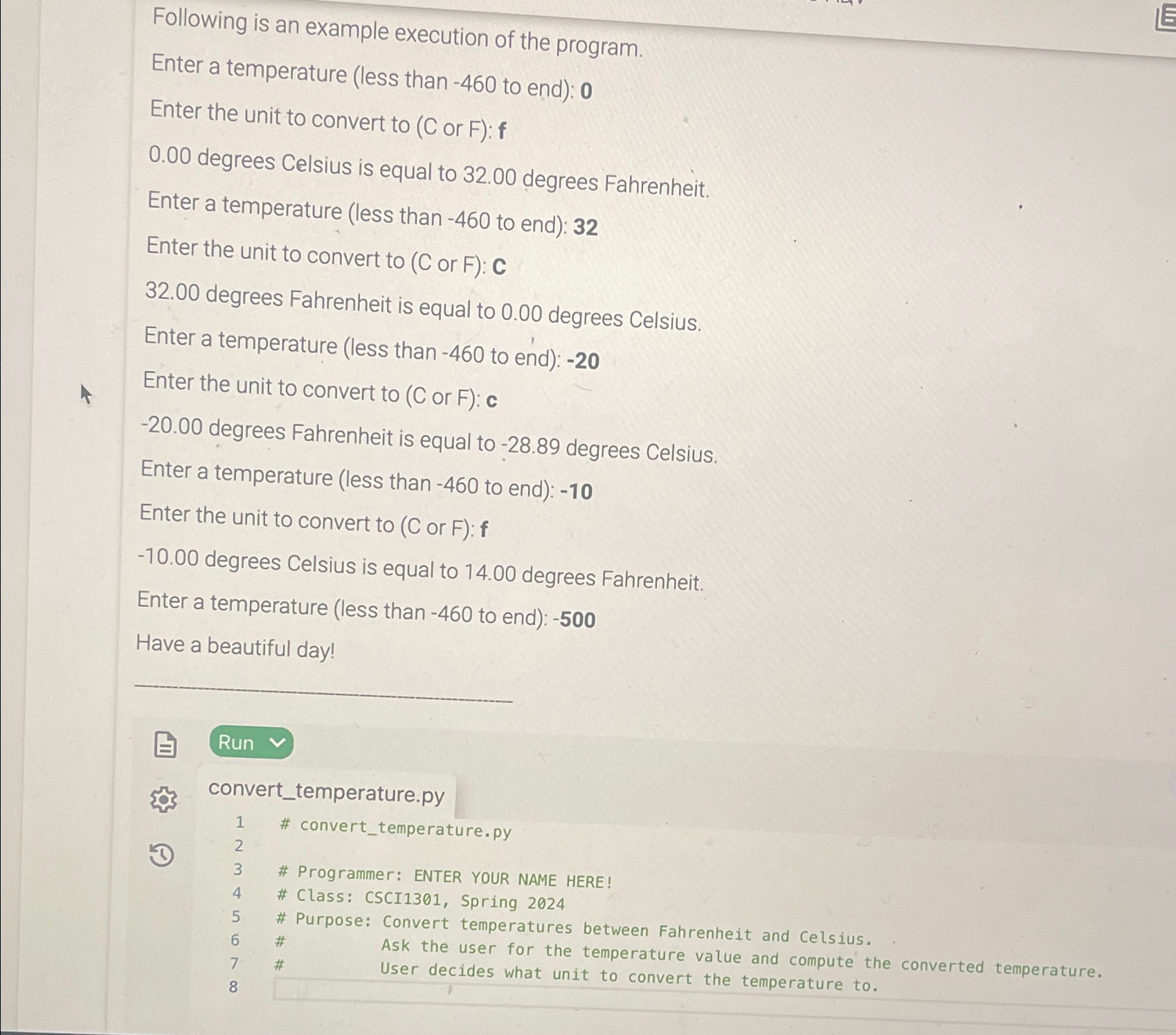 Solved Following is an example execution of the | Chegg.com