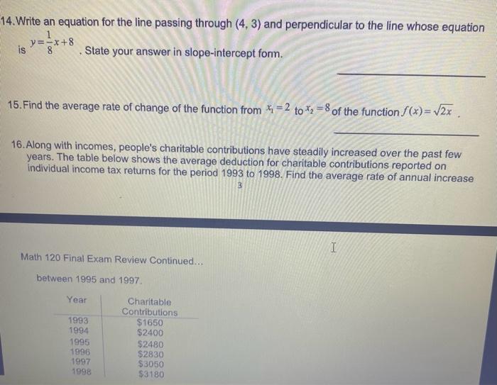 Solved 4. Write an equation for the line passing through | Chegg.com