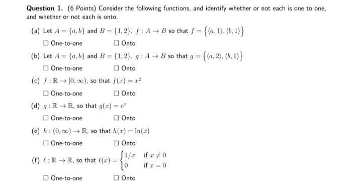 Solved Question 1 6 Points Consider The Following 