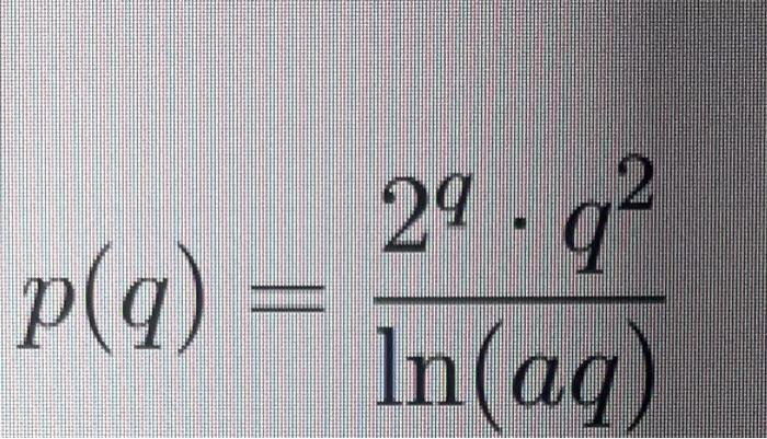 Solved p(q)=ln(aq)2q⋅q2r(θ)=a+sin3(bθ+c) | Chegg.com