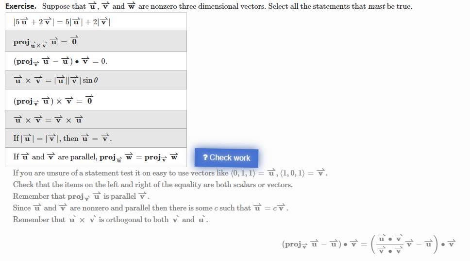 Suppose That U⇀ V⇀ and W⇀ are Nonzero Three