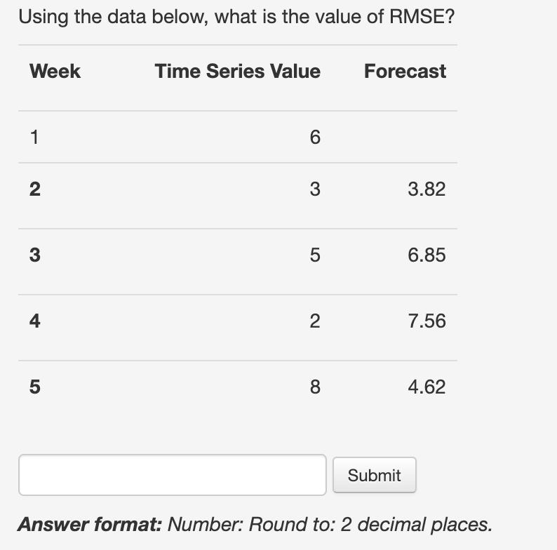 Solved Using The Data Below What Is The Value Of