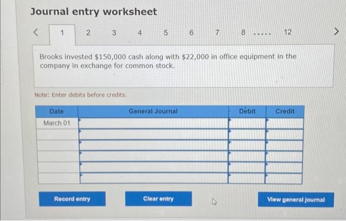Solved Post the journal entries from part 1 to the ledger | Chegg.com