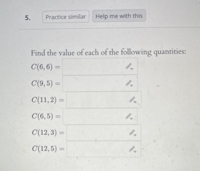 Solved Find the value of each of the following quantities: | Chegg.com