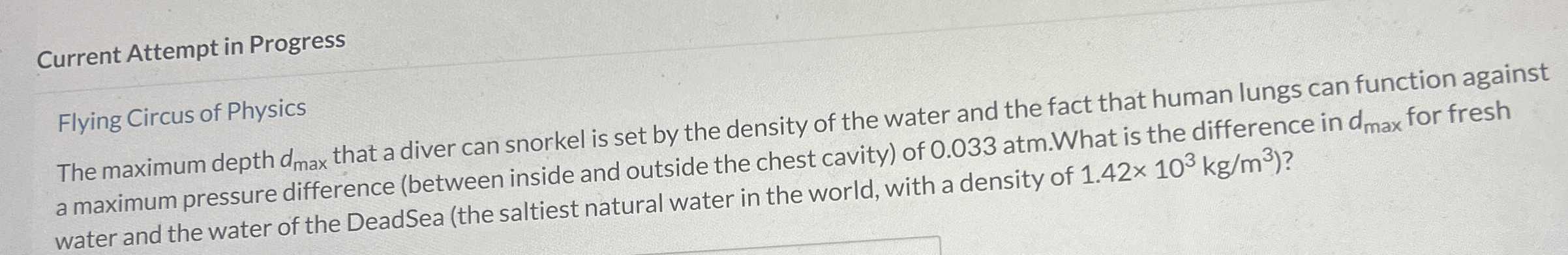 Solved Current Attempt in ProgressFlying Circus of | Chegg.com