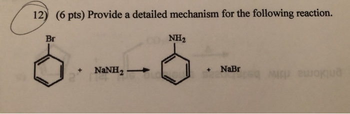 Solved 12) (6 pts) Provide a detailed mechanism for the | Chegg.com