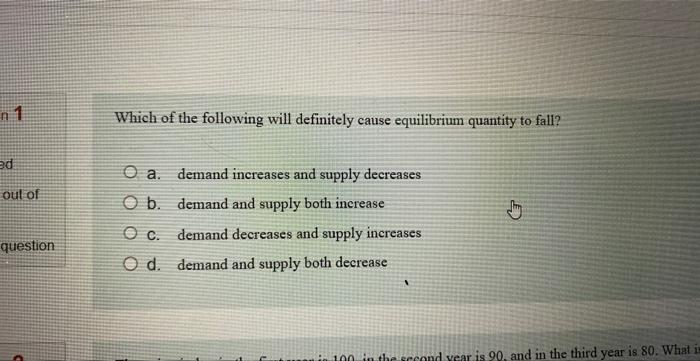 Solved Which of the following will definitely cause | Chegg.com