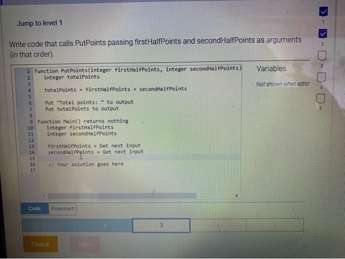 ALLENGE TIVITY 7.5.3: Calling functions. Jump to | Chegg.com