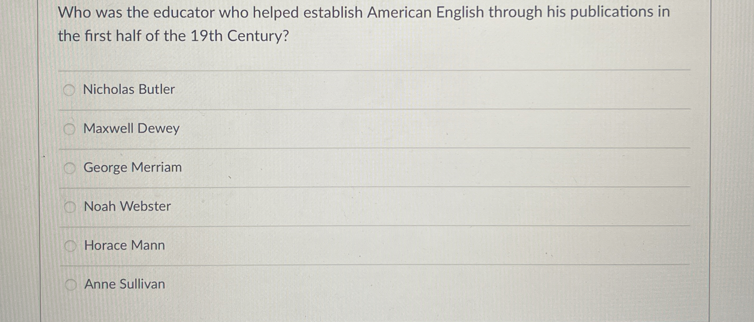 Solved Who was the educator who helped establish American | Chegg.com