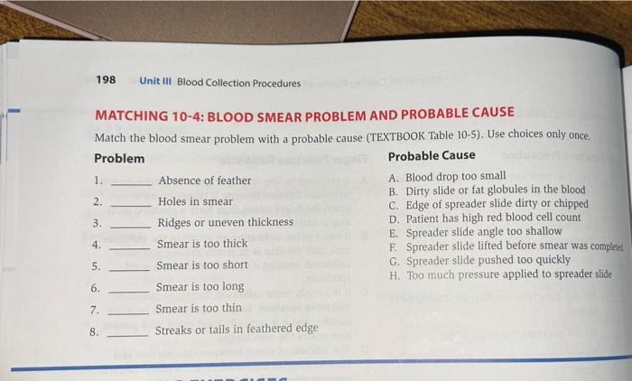 Solved MATCHING Use choices only once unless otherwise | Chegg.com