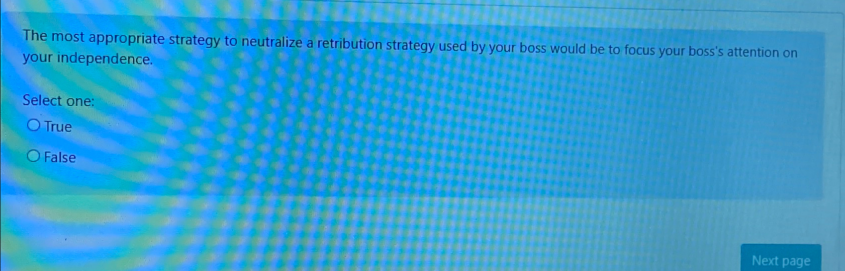 Solved The most appropriate strategy to neutralize a | Chegg.com