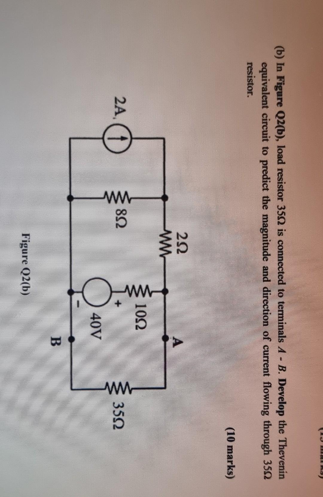 Solved Question 2 (a) In Figure Q2a), use superposition | Chegg.com