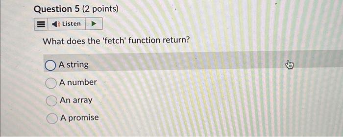 Solved When making a PATCH request using the 'fetch' | Chegg.com