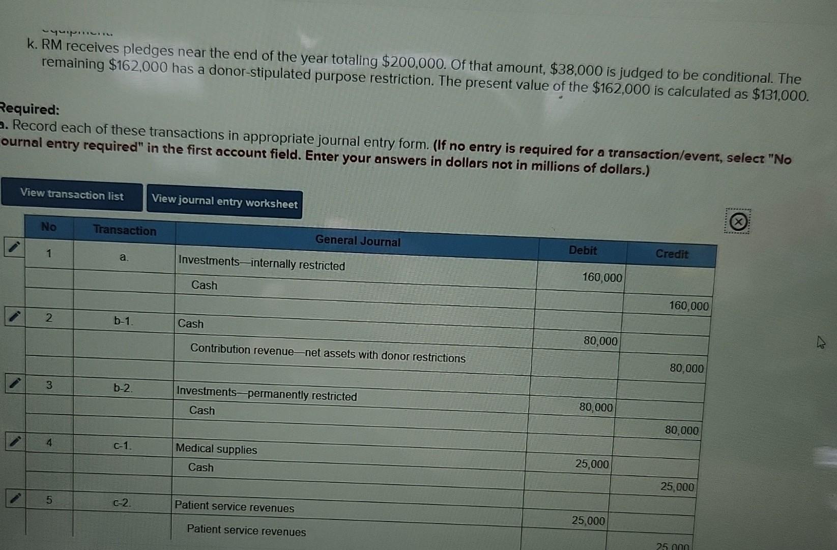 Solved A local private not-for-profit health care entity | Chegg.com