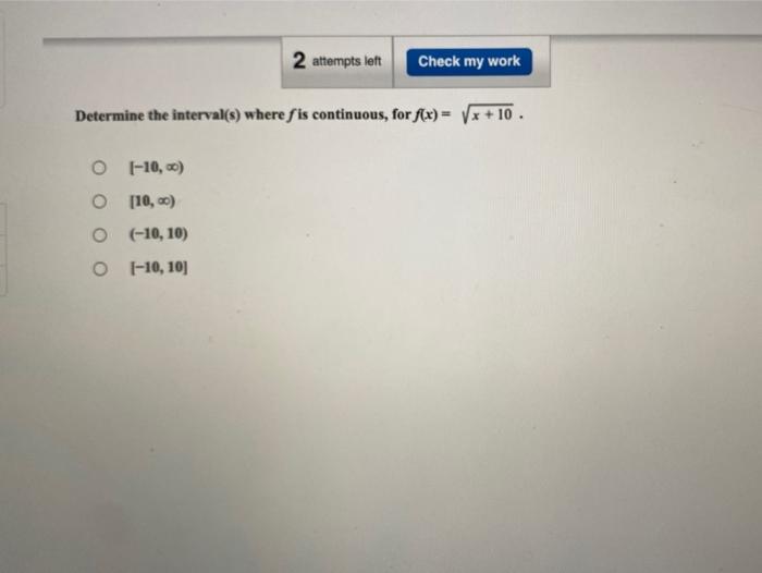 Solved 2 attempts left Check my work Determine the | Chegg.com