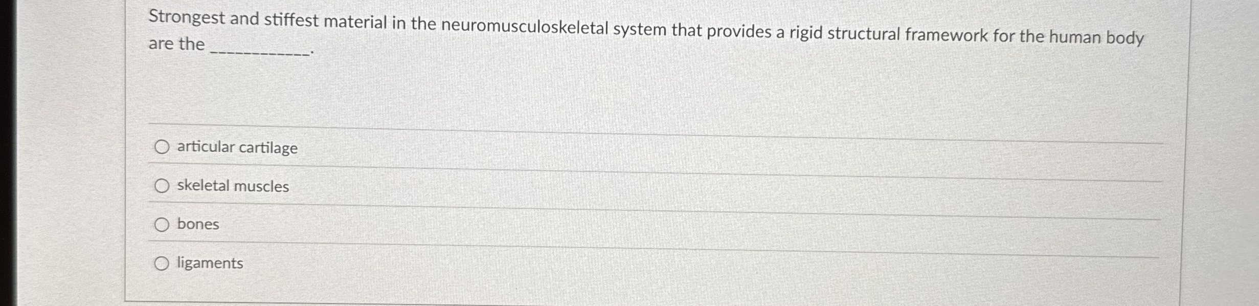 Solved Strongest and stiffest material in the | Chegg.com