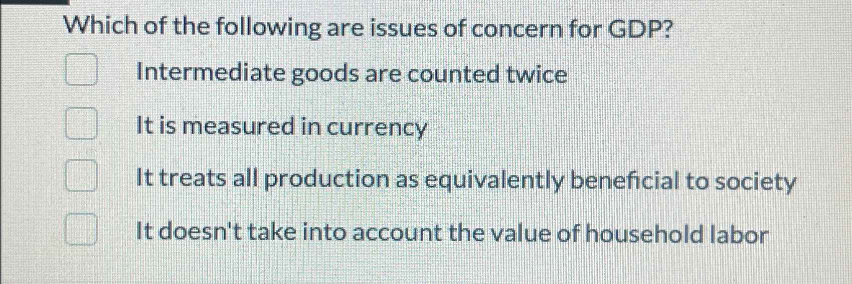 Solved Which of the following are issues of concern for | Chegg.com