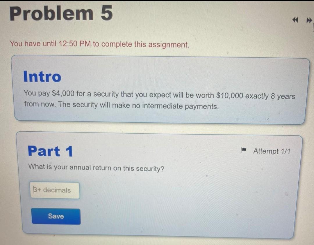 Solved Problem 5 You have until 12:50 PM to complete this | Chegg.com