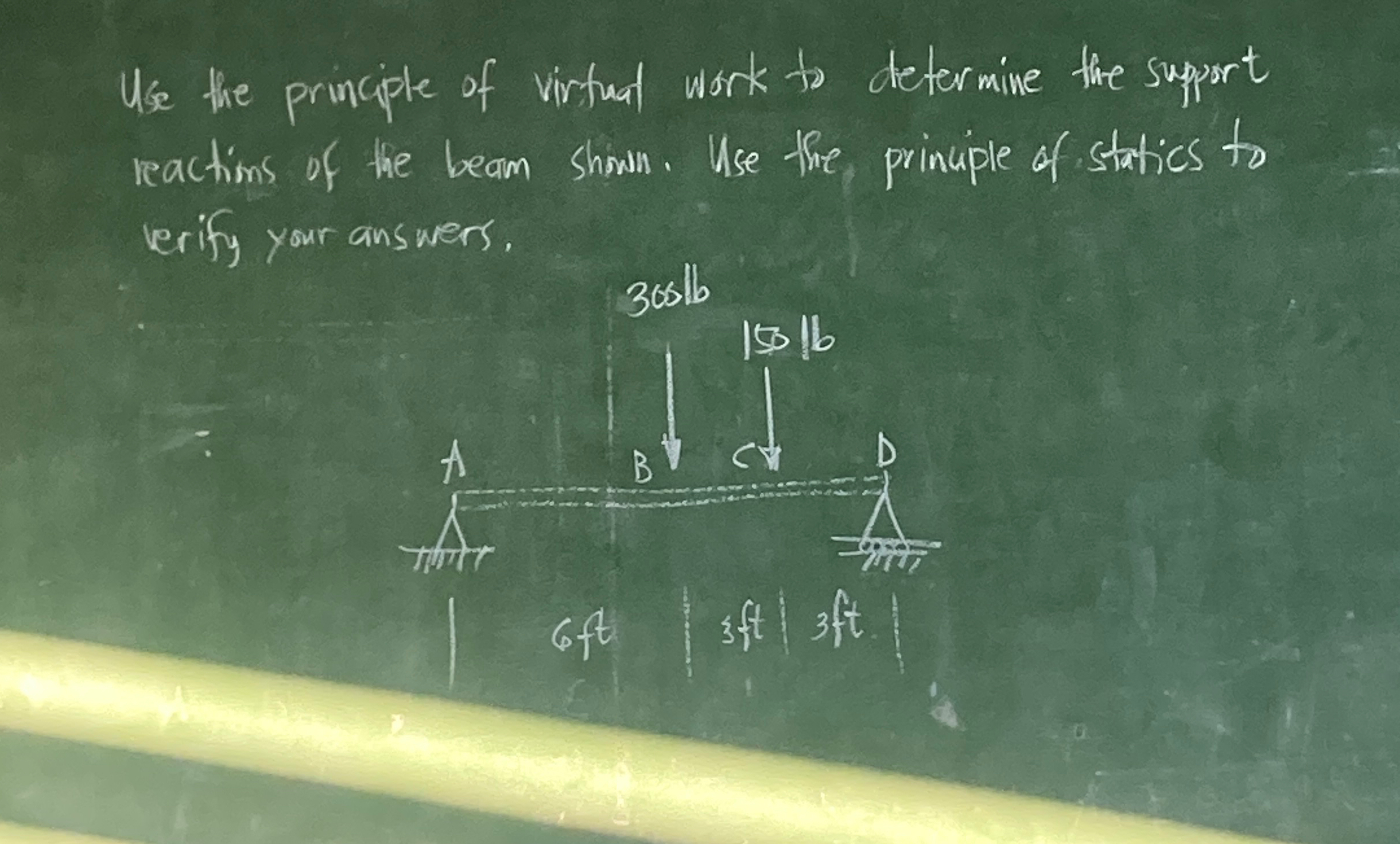 Solved Use the principle of virtual work to determine the | Chegg.com