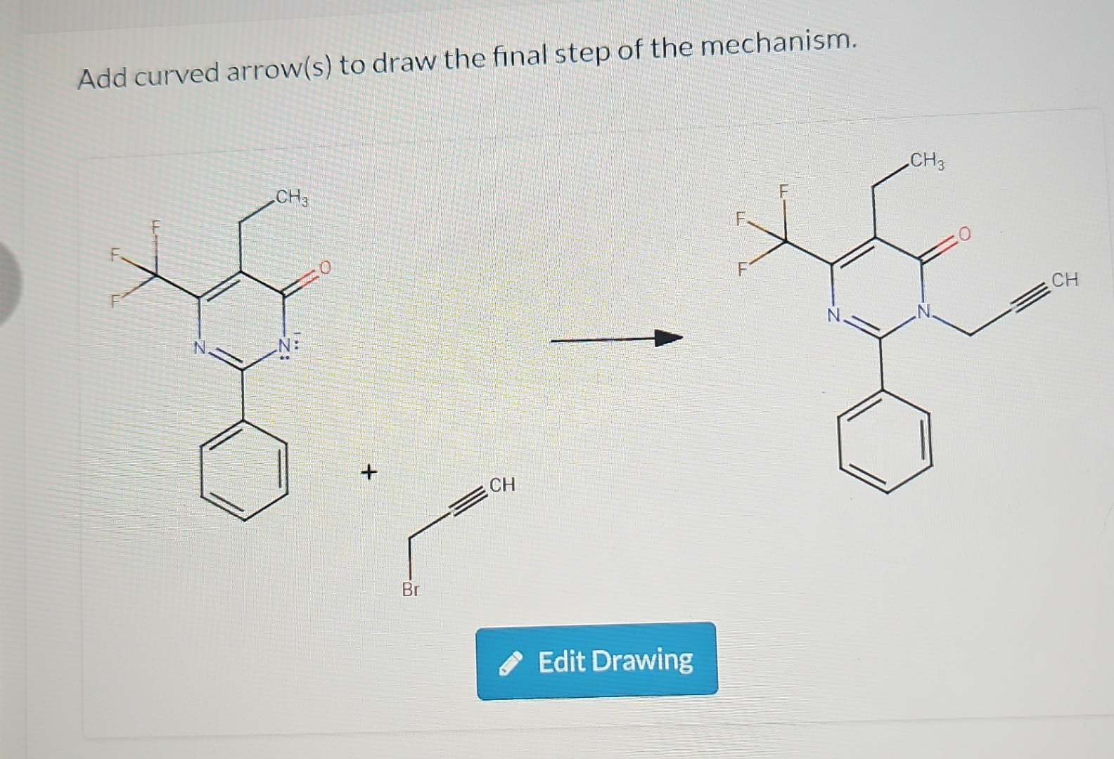 Solved Add curved arrow(s) ﻿to draw the final step of the | Chegg.com