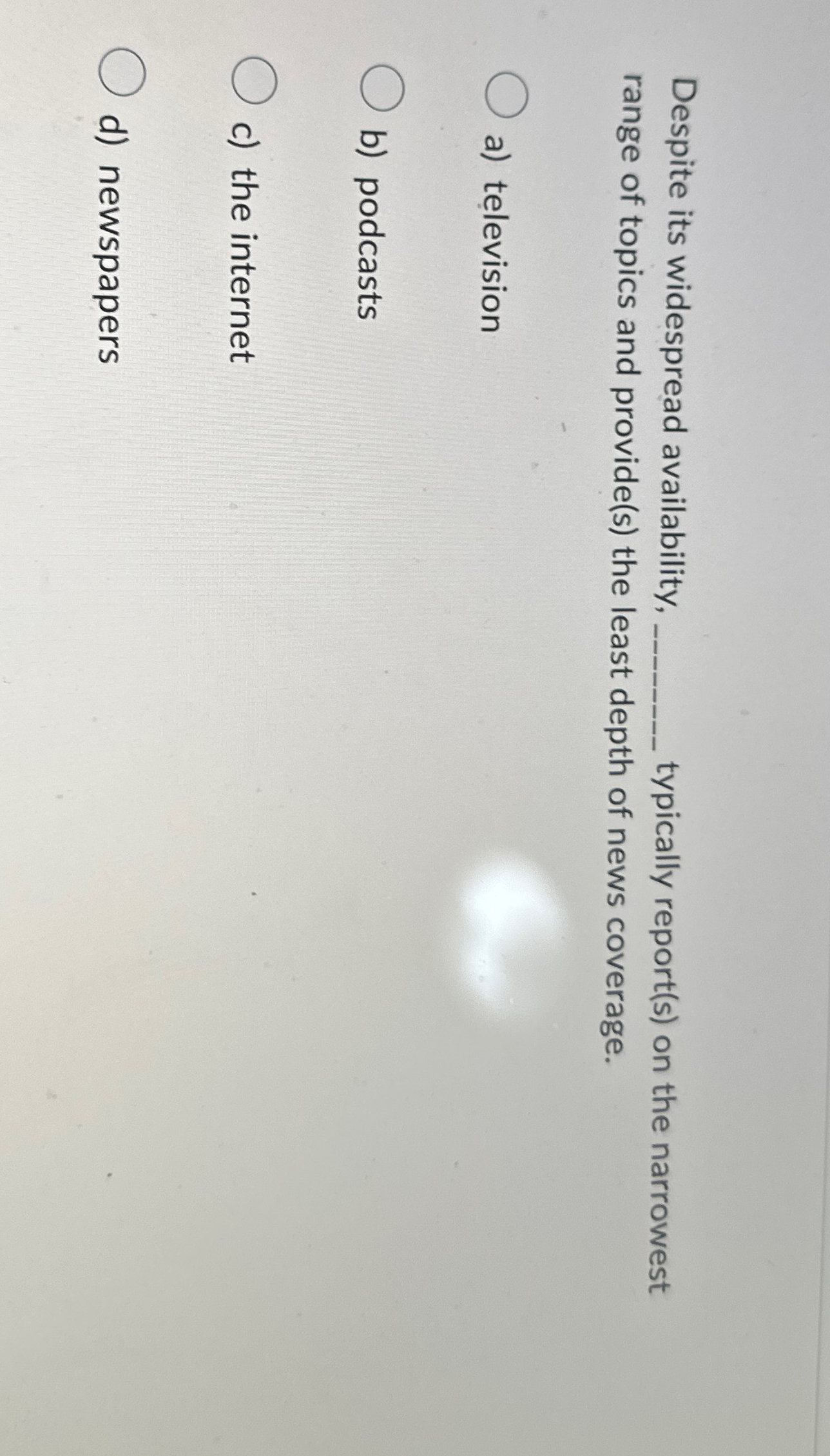 Solved Despite its widespread availability, typically | Chegg.com