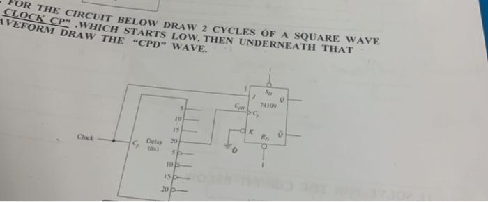 Solved COR THE CIRCUTT BELOW DRAW 2 CYCLES OF A SQUARE WAVE | Chegg.com