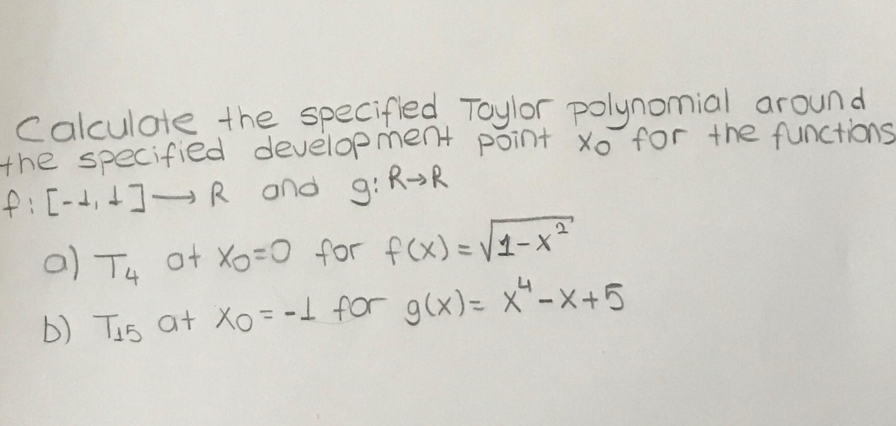 Solved Taylor polynomial | Chegg.com