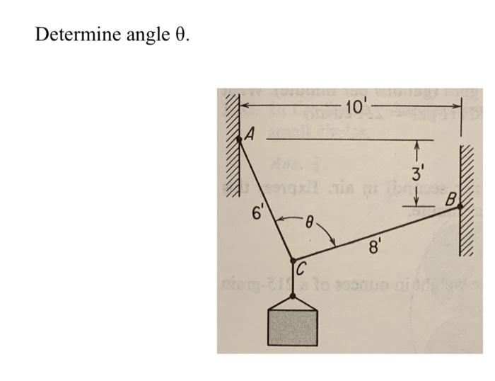 Solved Determine angle θ. | Chegg.com