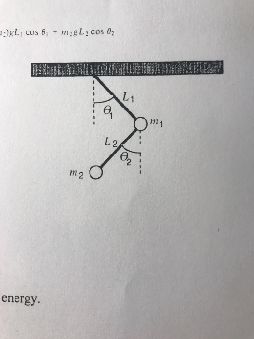Solved 2- The Lagrangian for a double pendulum is given by | Chegg.com